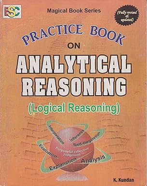 Practice Book on Analytical Reasoning (Logical Reasoning) – Book Land DU