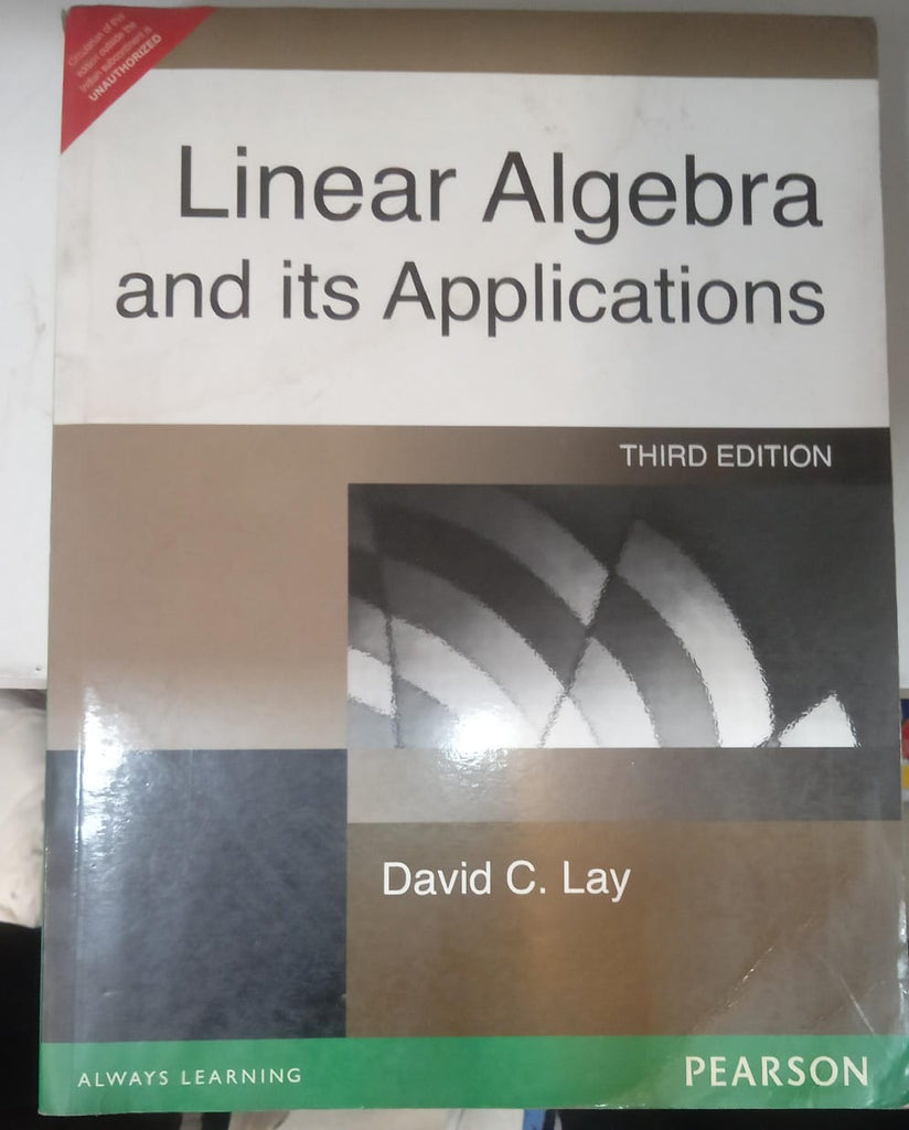 Linear Algebra and Its Applications – Book Land DU