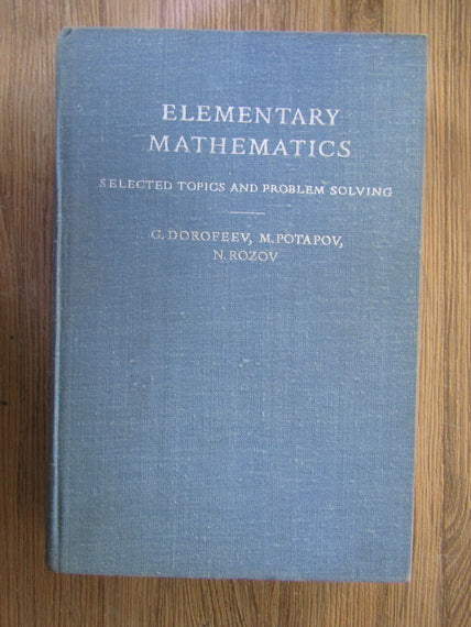 Elementary Mathematics Selected Topics and Problem Solving – Book Land DU